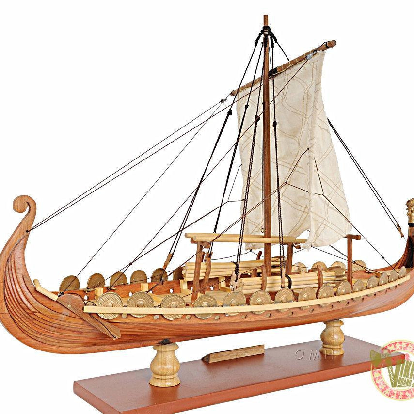 Drakkar Viking Ship - Wooden Model - DIY Kit (Unassembled)- 1/50 Scale